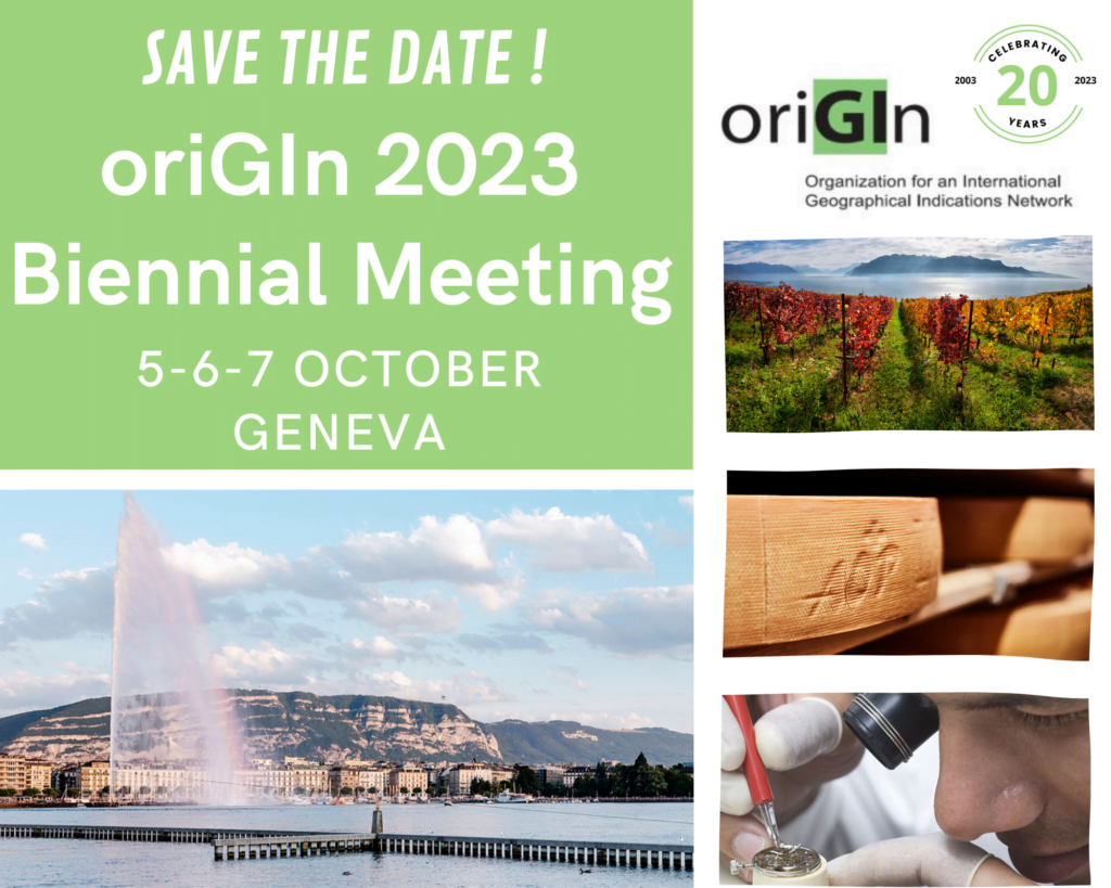 05-07/10/2023- Save the date: oriGIn 2023 Biennial Meeting, Geneva ...
